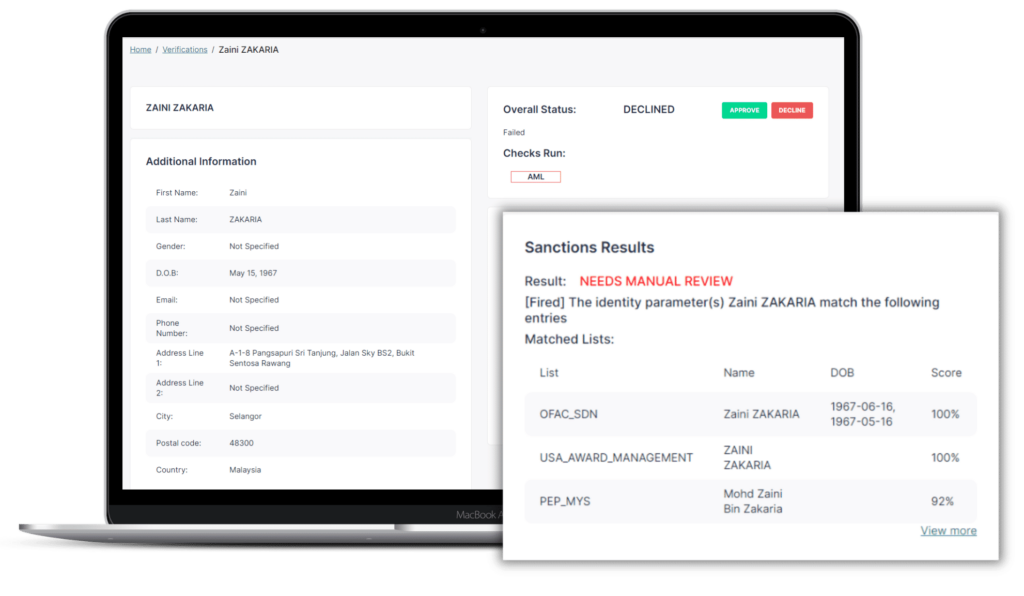 ScreenlyyID: AML Compliance Screening Solutions